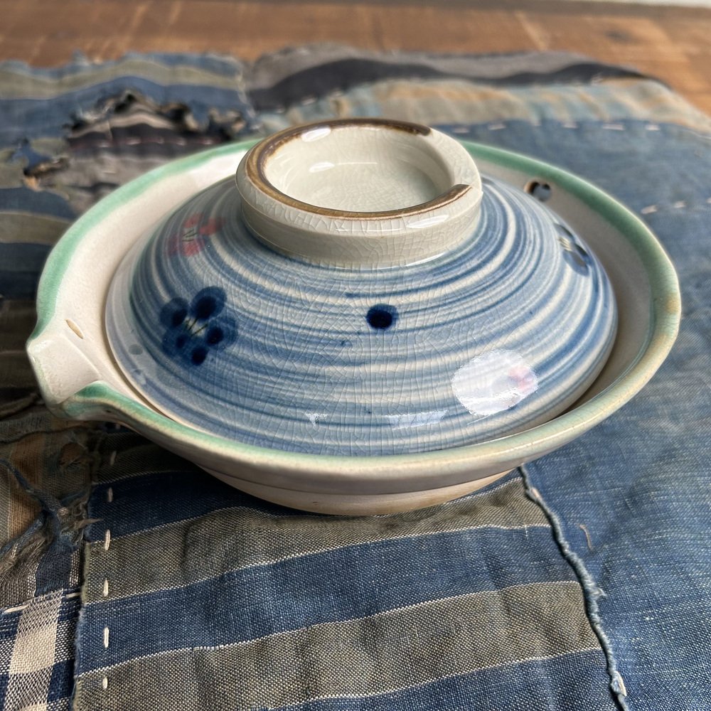 Japanese Decorative Ceramic Cooking Pot, 1960s for sale at Pamono