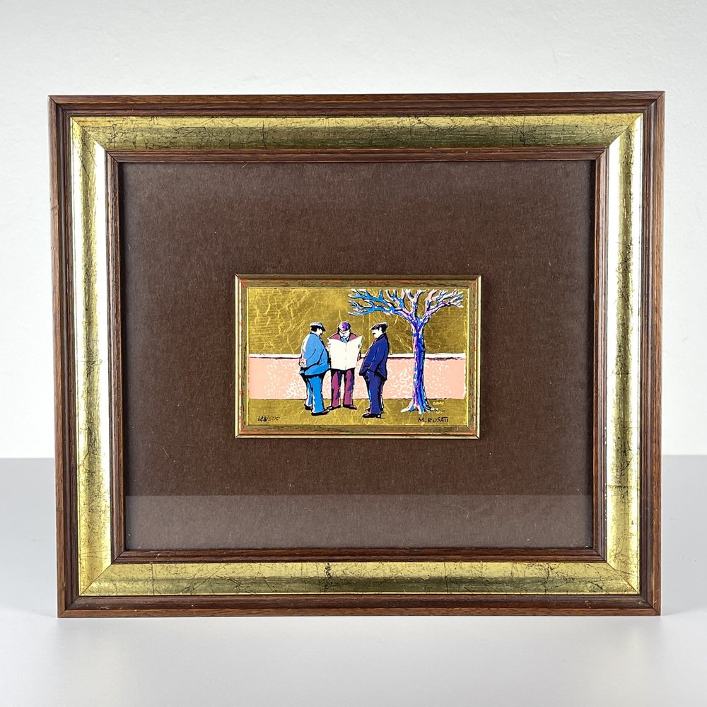 Mario Rosati, Notizio, 1983, Silkscreen Print for sale at Pamono