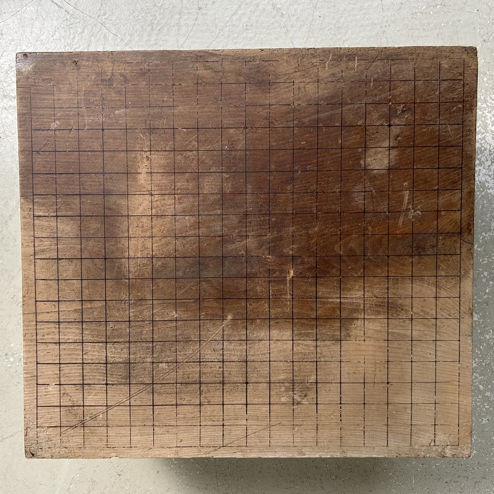 Go Board Low Keyaki Wood Table, Japan, 1920s for sale at Pamono