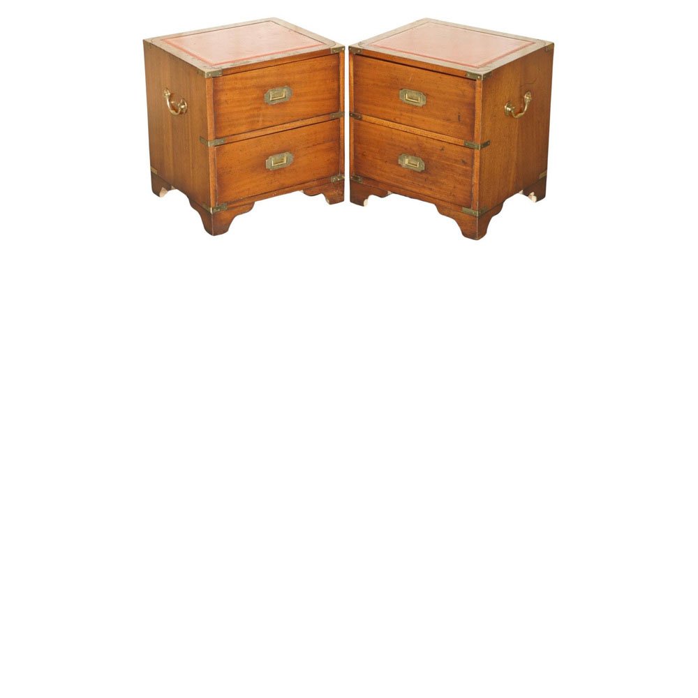 Kennedy Military Campaign Side Tables from Harrods, 1960 for sale at Pamono