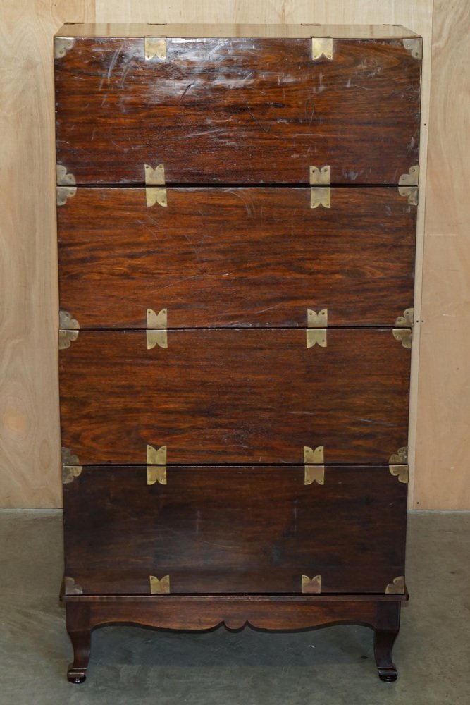 Antique Chinese Stackable Campaign Chests, 1880, Set of 4 for sale at ...