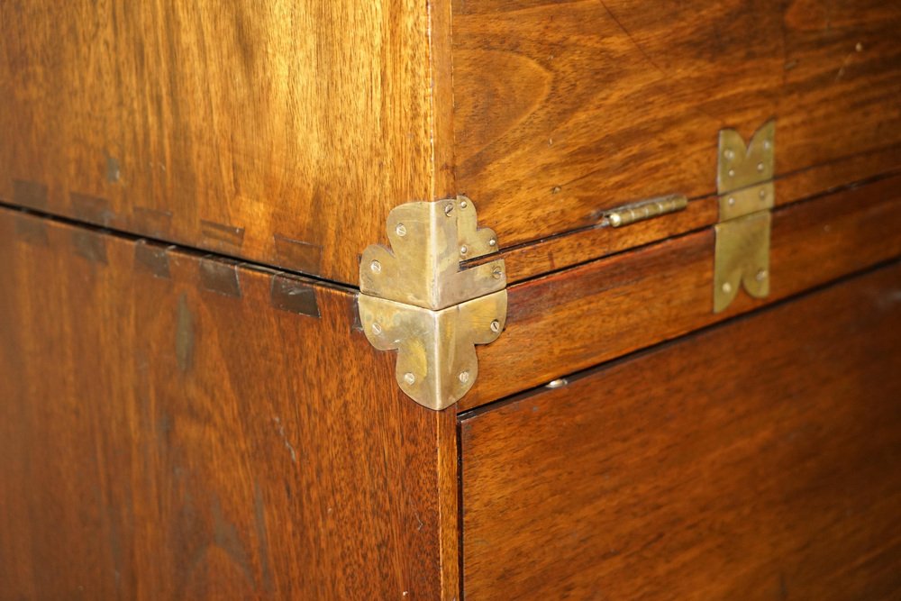 Antique Chinese Stackable Campaign Chests, 1880, Set of 4 for sale at ...