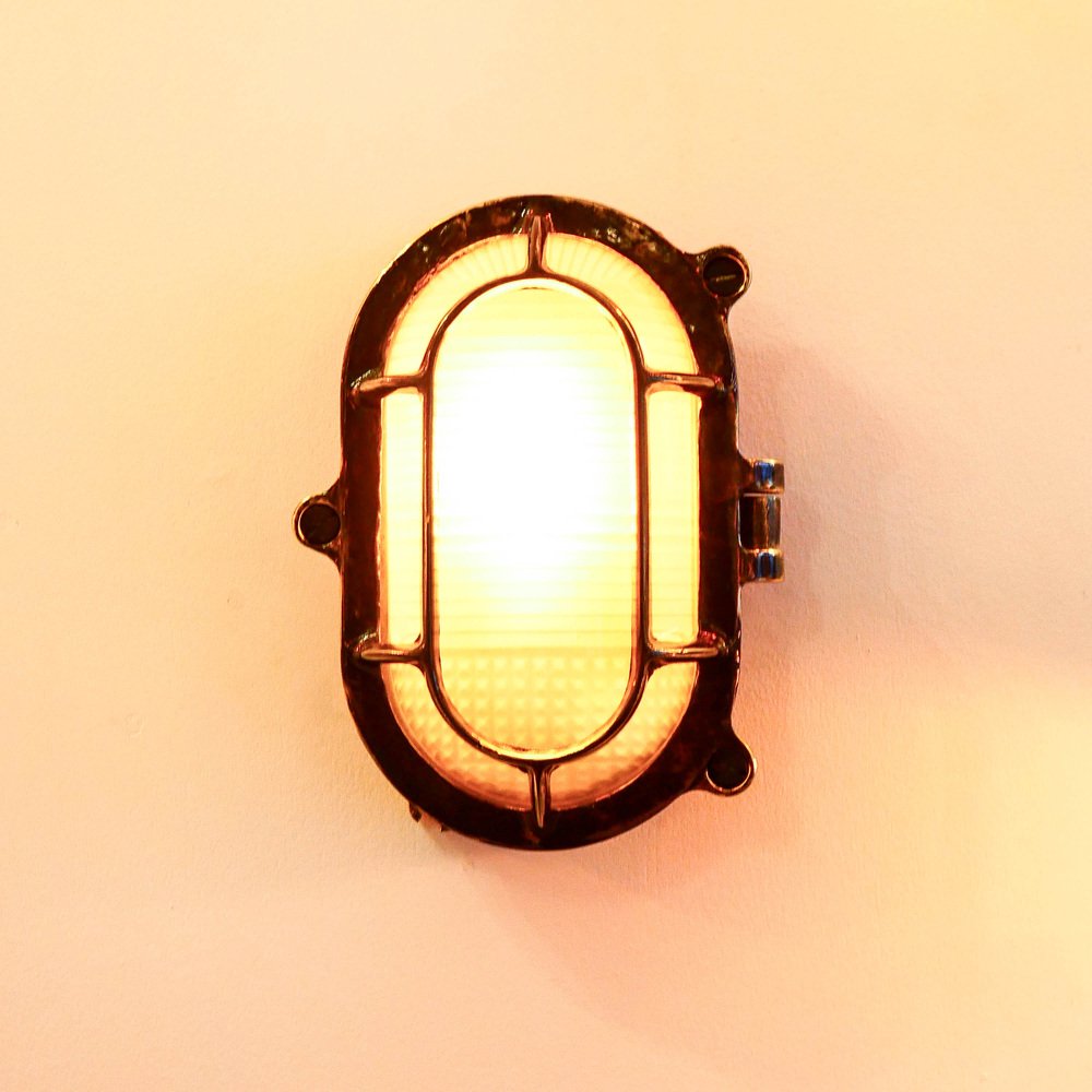 Holophane Wall Light in Bronze, 1950s for sale at Pamono