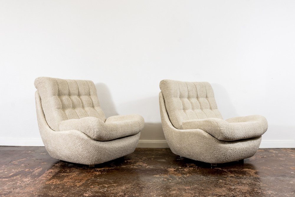 Set of Space Age Atlantis Lounge Chairs, Former Czechoslovakia, 1970s ...