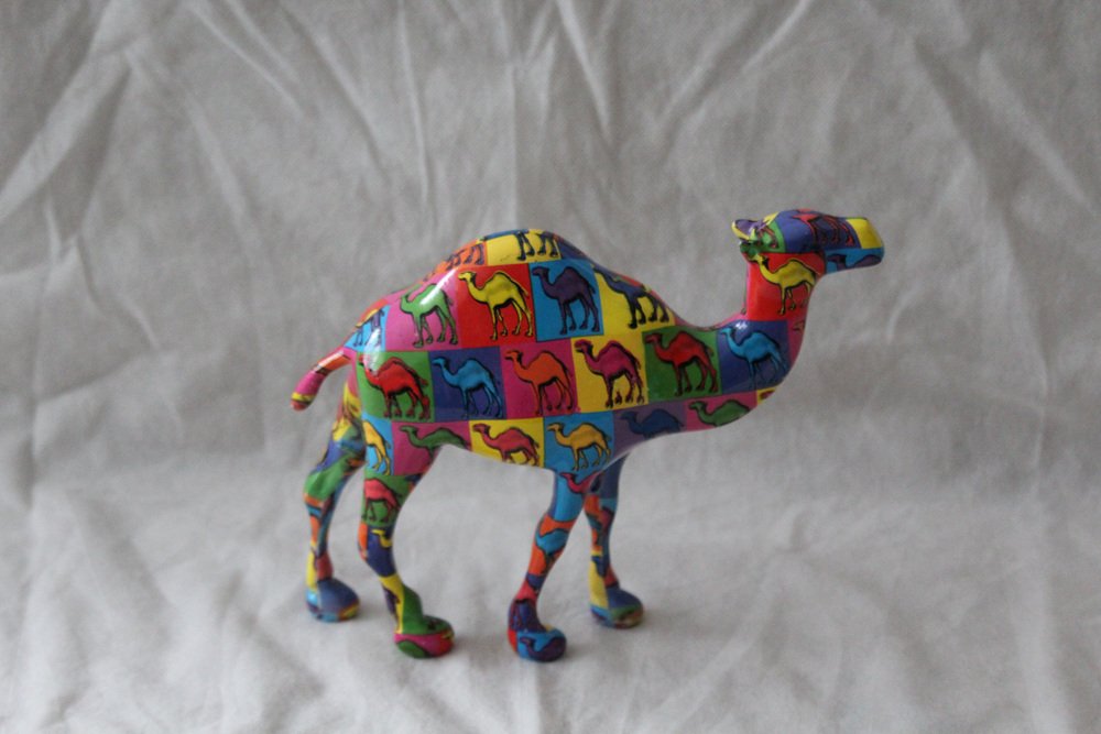 Pop Art Camel Statue, 2000s, Epoxy Resin for sale at Pamono