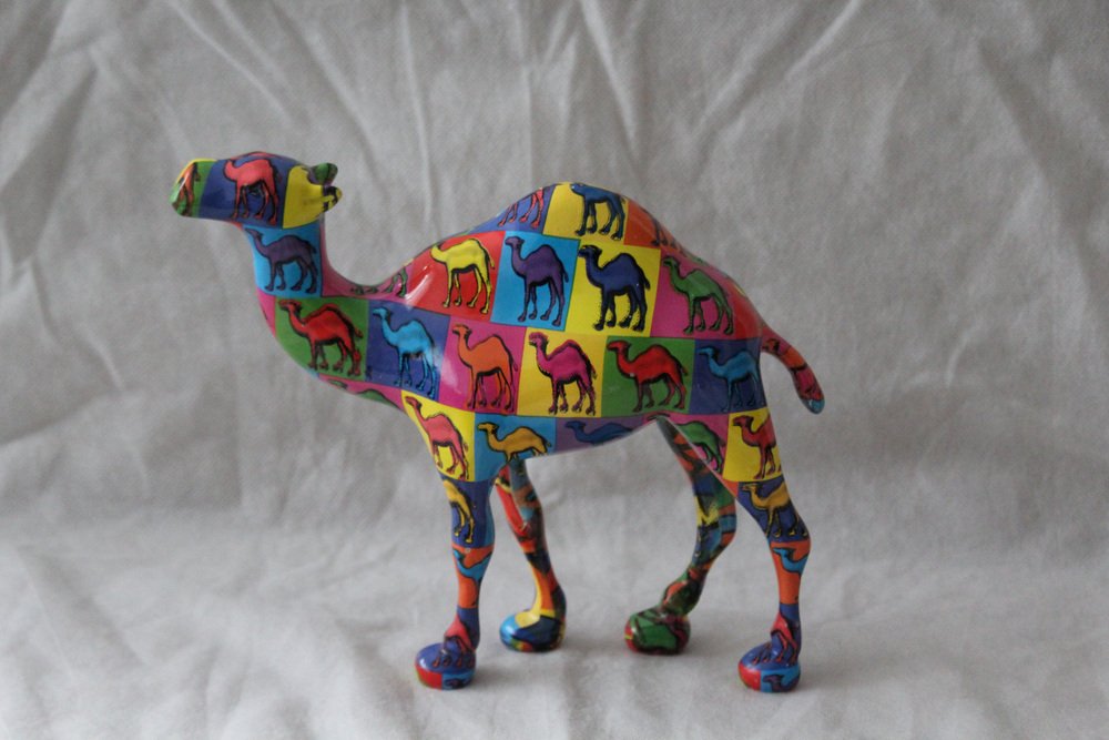 Pop Art Camel Statue, 2000s, Epoxy Resin for sale at Pamono