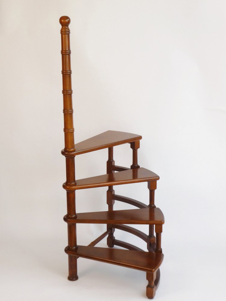 Victorian Wooden Library Stairs for sale at Pamono