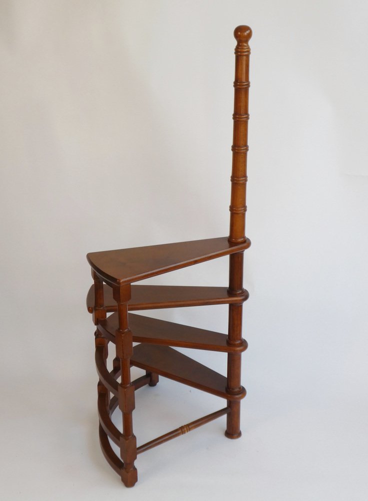 Victorian Wooden Library Stairs for sale at Pamono