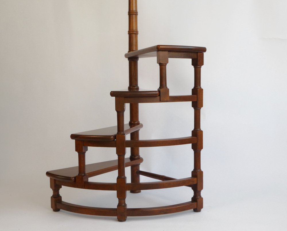 Victorian Wooden Library Stairs for sale at Pamono
