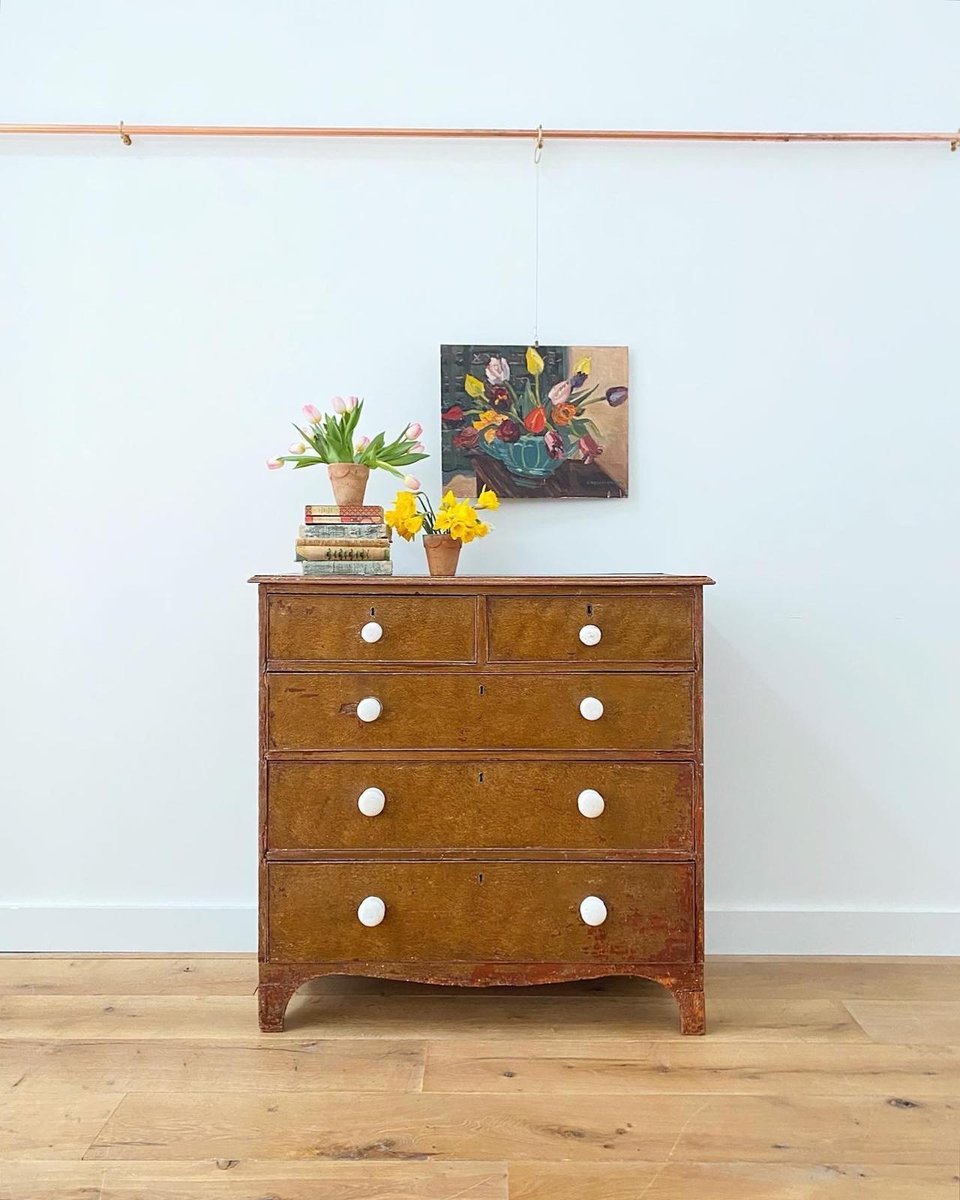 Victorian Scumbled Painted Chest of Drawers for sale at Pamono
