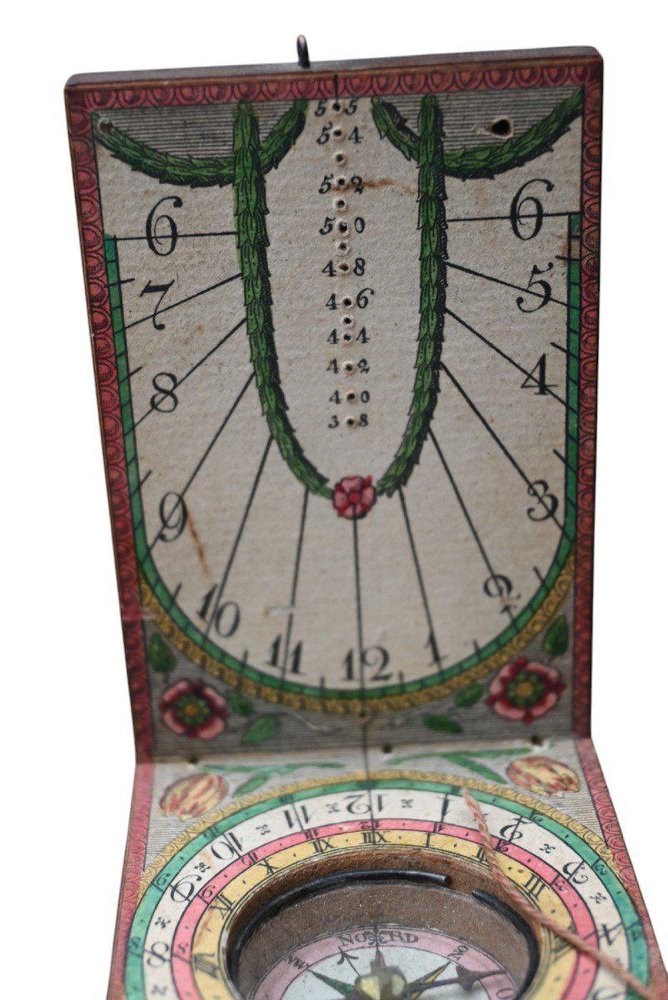 18th Century Wooden Sundial for sale at Pamono