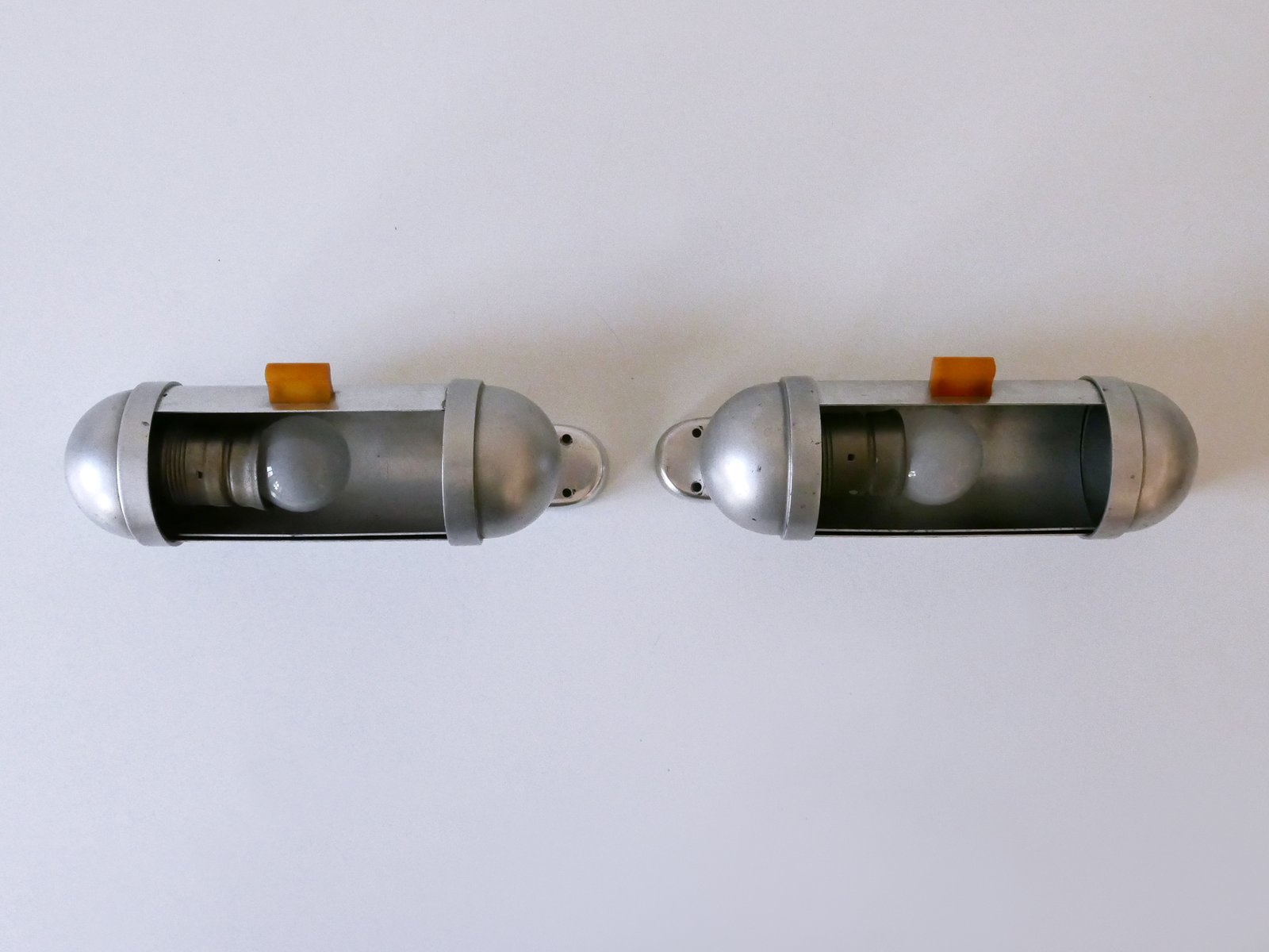 Streamline Submarine Cabinet Sconces from König, Germany, 1940s, Set of ...