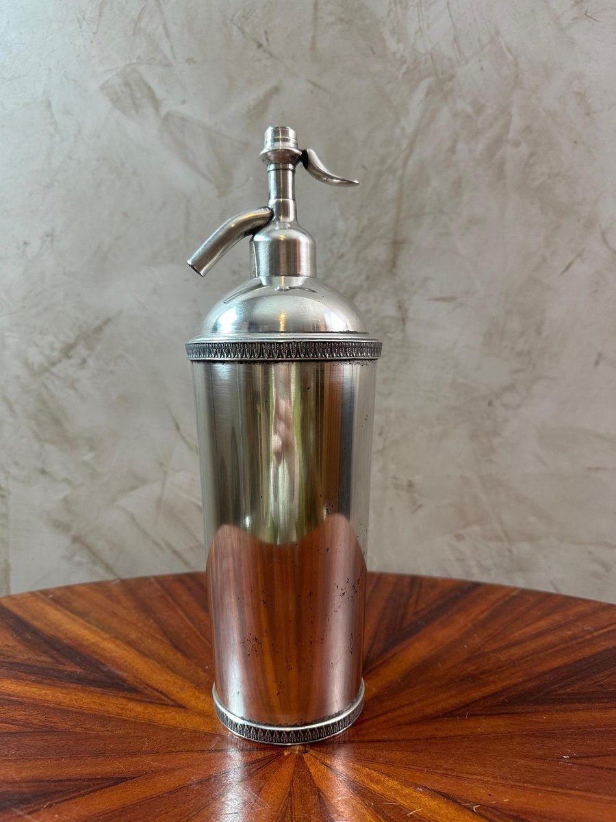 Antique Silver Metal Siphon for sale at Pamono