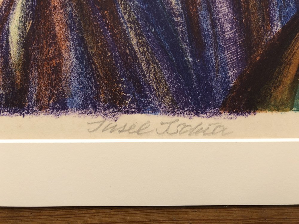 Ernst Bursche, Island of Ischia, Color Lithograph, 1959 for sale at Pamono