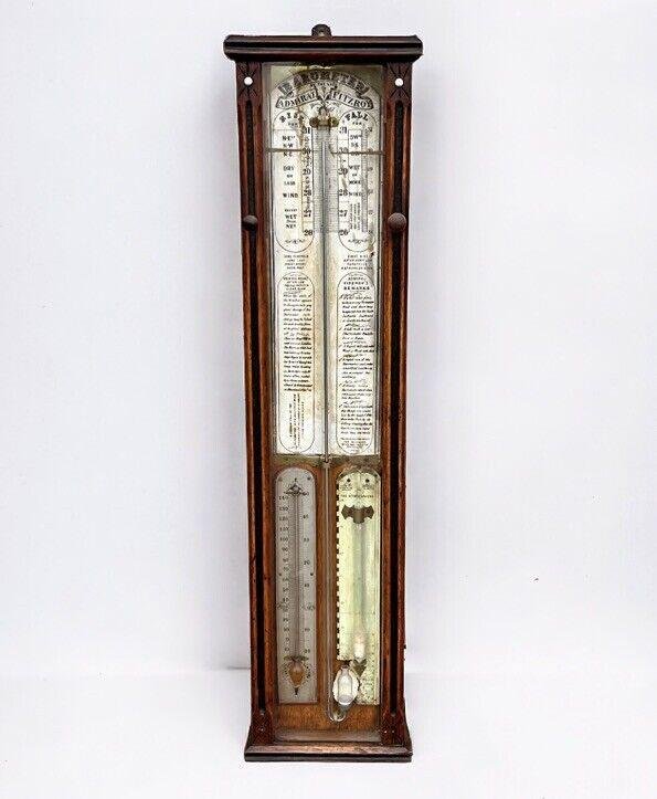 Vintage Barometer from Admiral Fitzroy for sale at Pamono