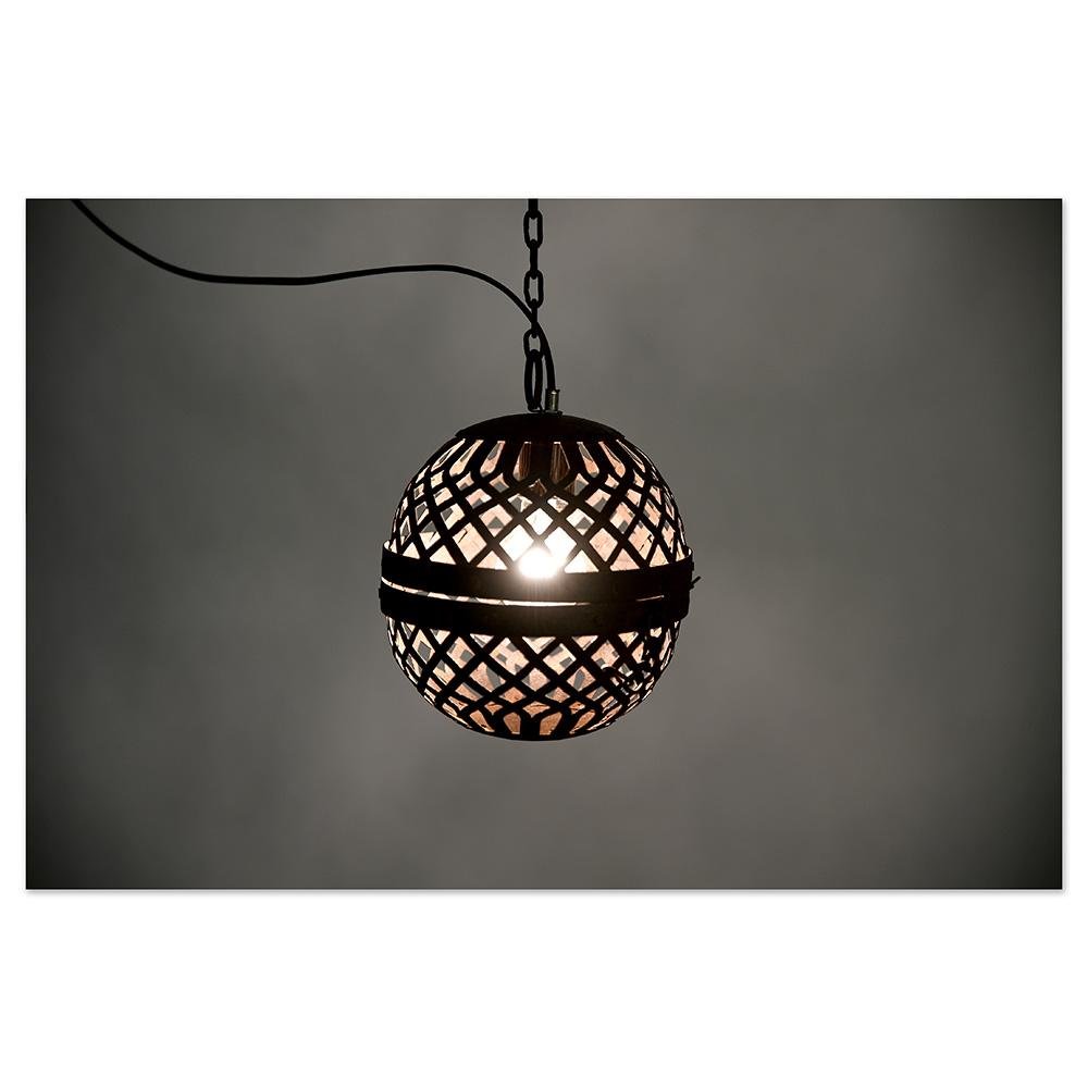 Metal Ball Pendant Light for sale at Pamono
