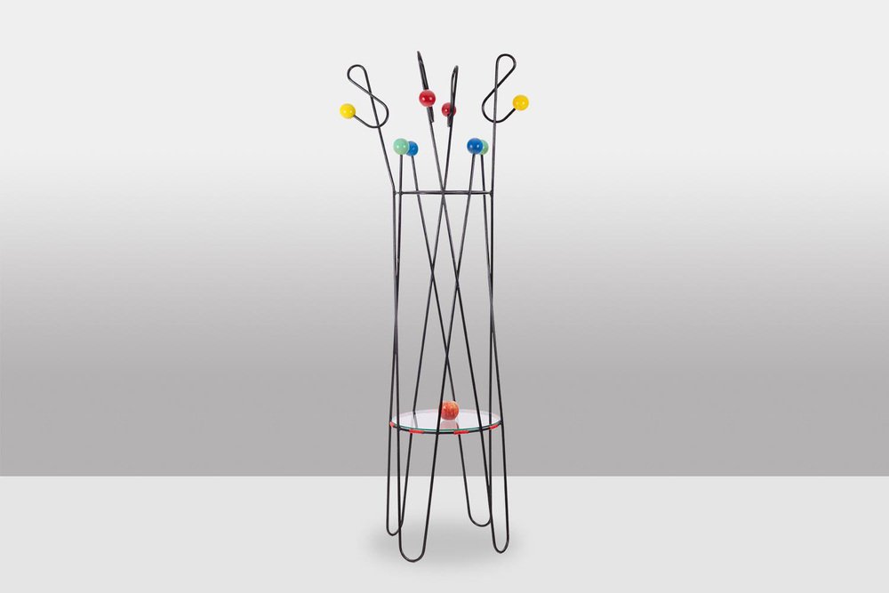 Treble Clef Coat Rack by Roger Feraud, 1950s for sale at Pamono