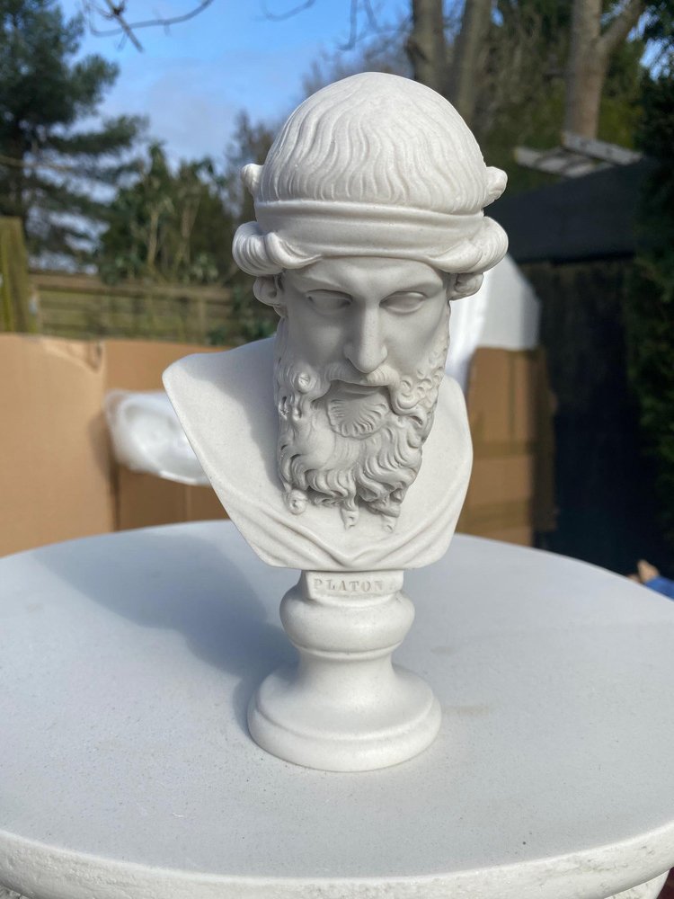 Plato Marble Bust Sculpture, 20th Century for sale at Pamono