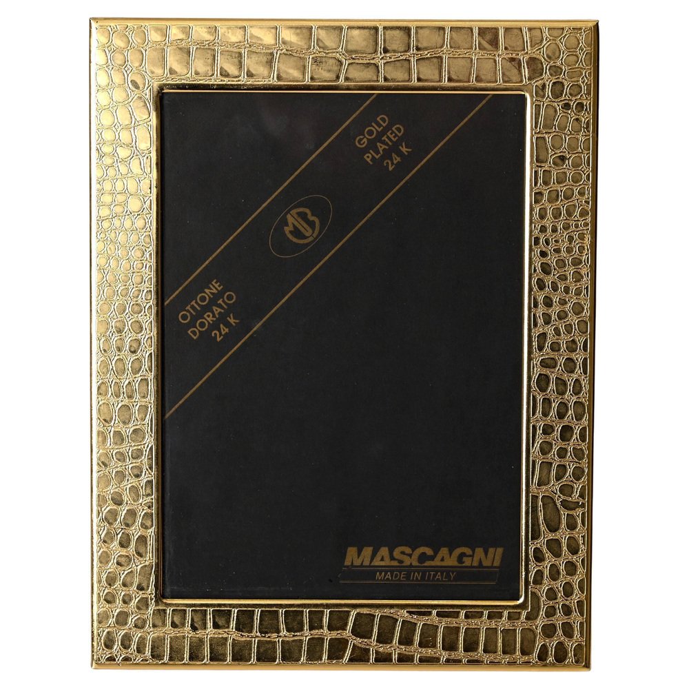 Mid-Century Modern Italian 24k Gold Brass Photo Frame from Mascagni ...