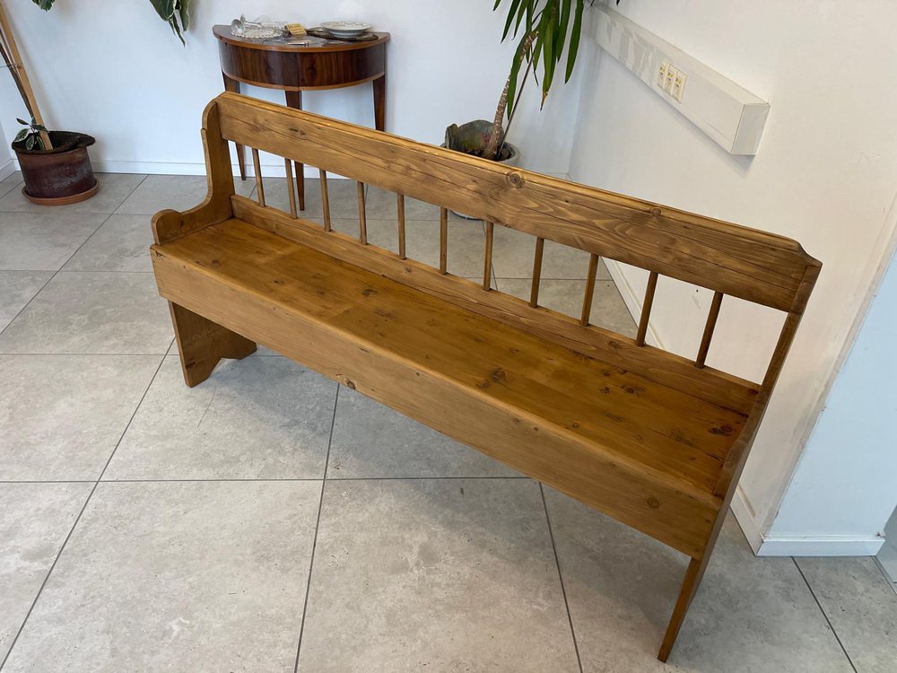Provincial Natural Wood Kitchen Bench for sale at Pamono