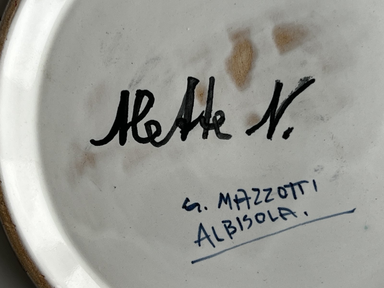 Painted Plate by Giuseppe Mazzotti for Albisola, Italy, 1970s for sale ...