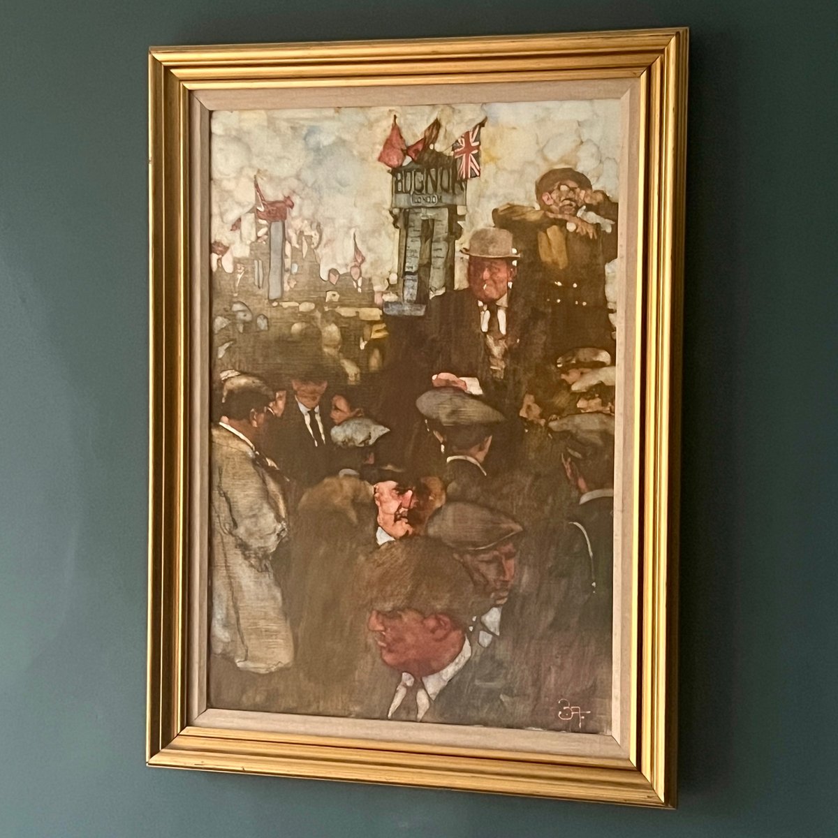 Bernie Fuchs, At the Races, 1960s, Oil on Canvas for sale at Pamono