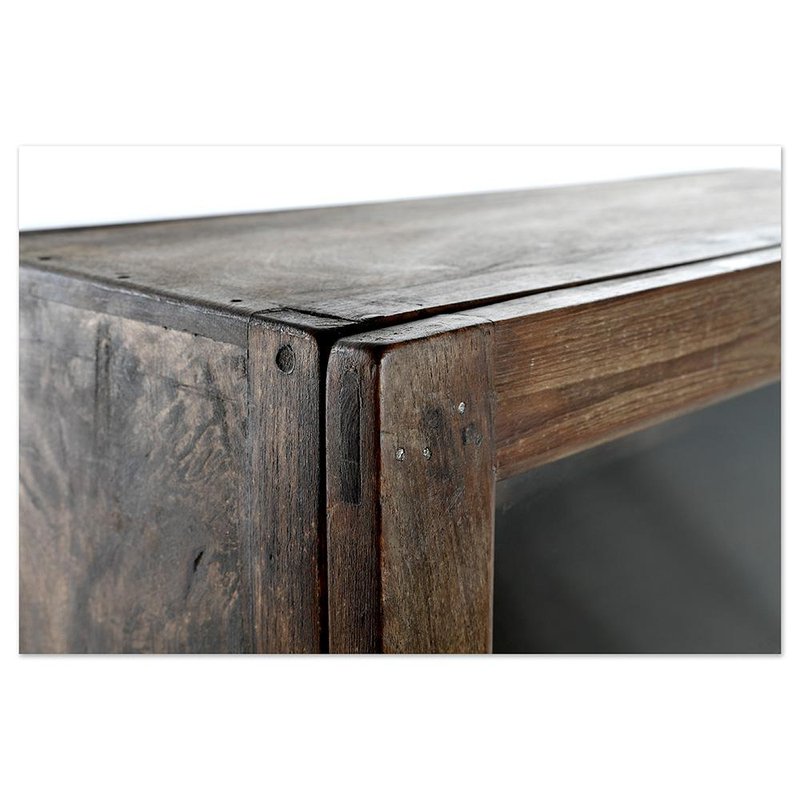 Large Wooden Wall Display Case for sale at Pamono