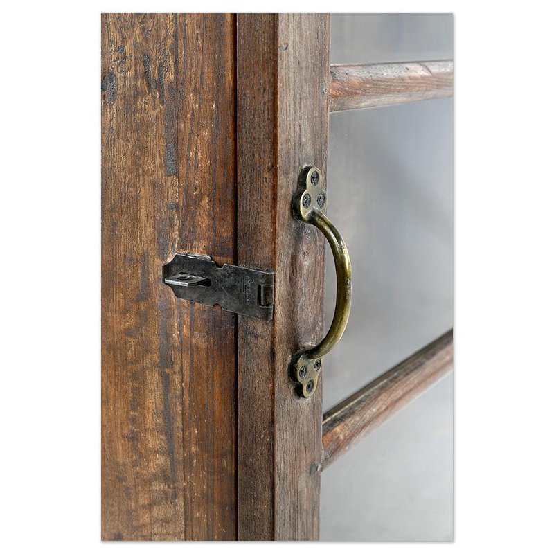 Large Wooden Wall Display Case for sale at Pamono