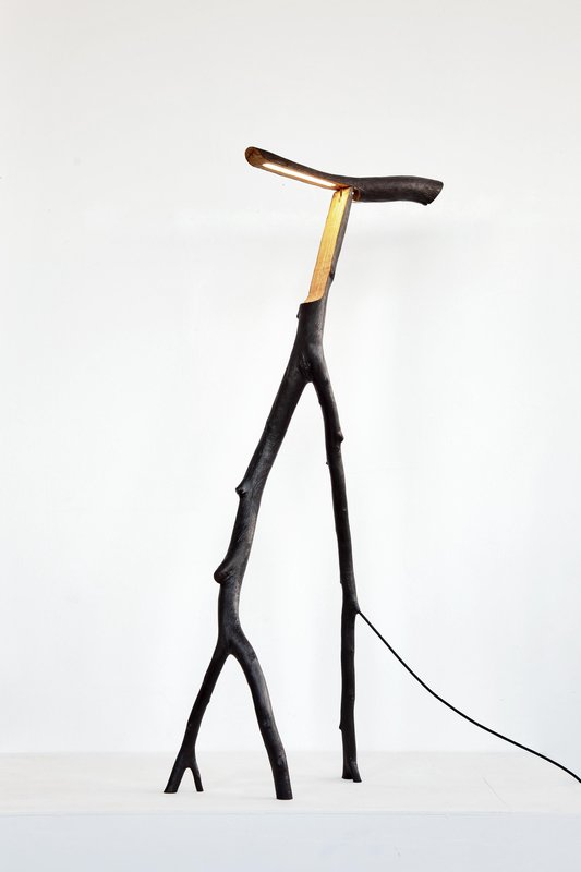 Charred Snappy Tree Friend Floor Light by Marco Iannicelli for sale at ...