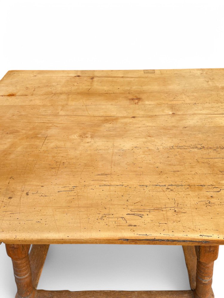 Antique Oak and Maple Dining Table for sale at Pamono