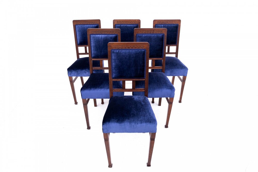 Set of Polish Chairs, 1930s, Set of 6 for sale at Pamono