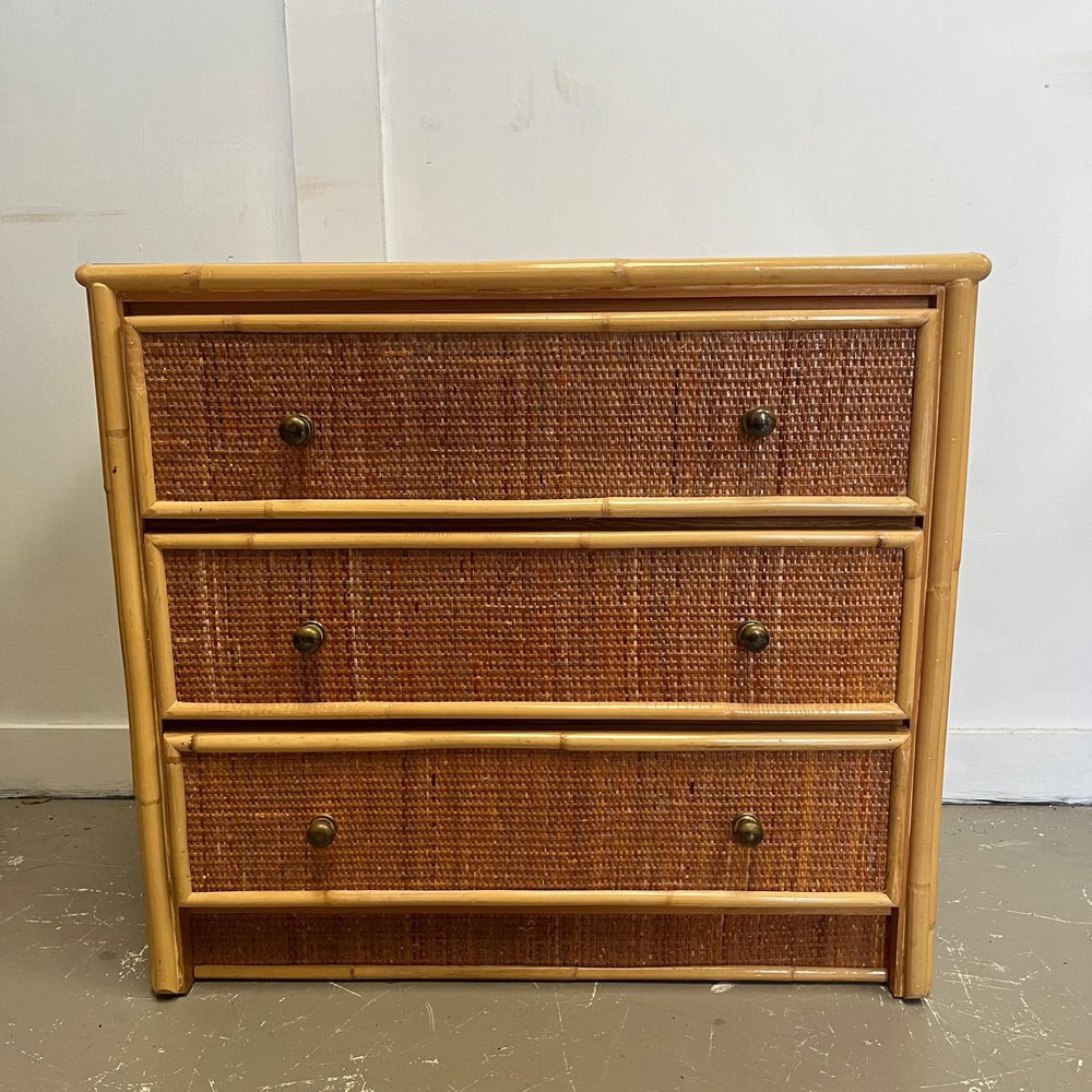 Cane Chest of 3 Drawers for sale at Pamono