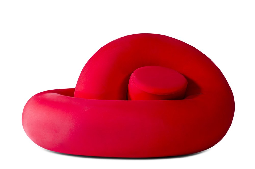 Lounge Chair Nodone in Polyurethane for sale at Pamono
