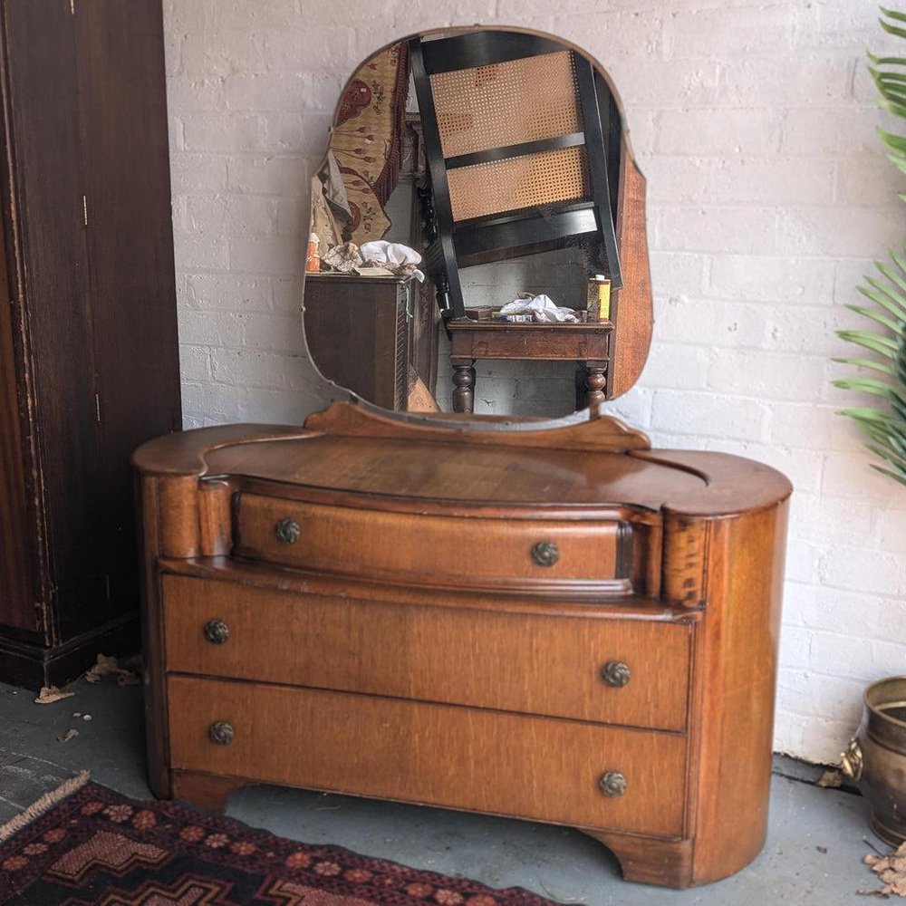 Vintage Art Deco Dressing Table, 1920s for sale at Pamono