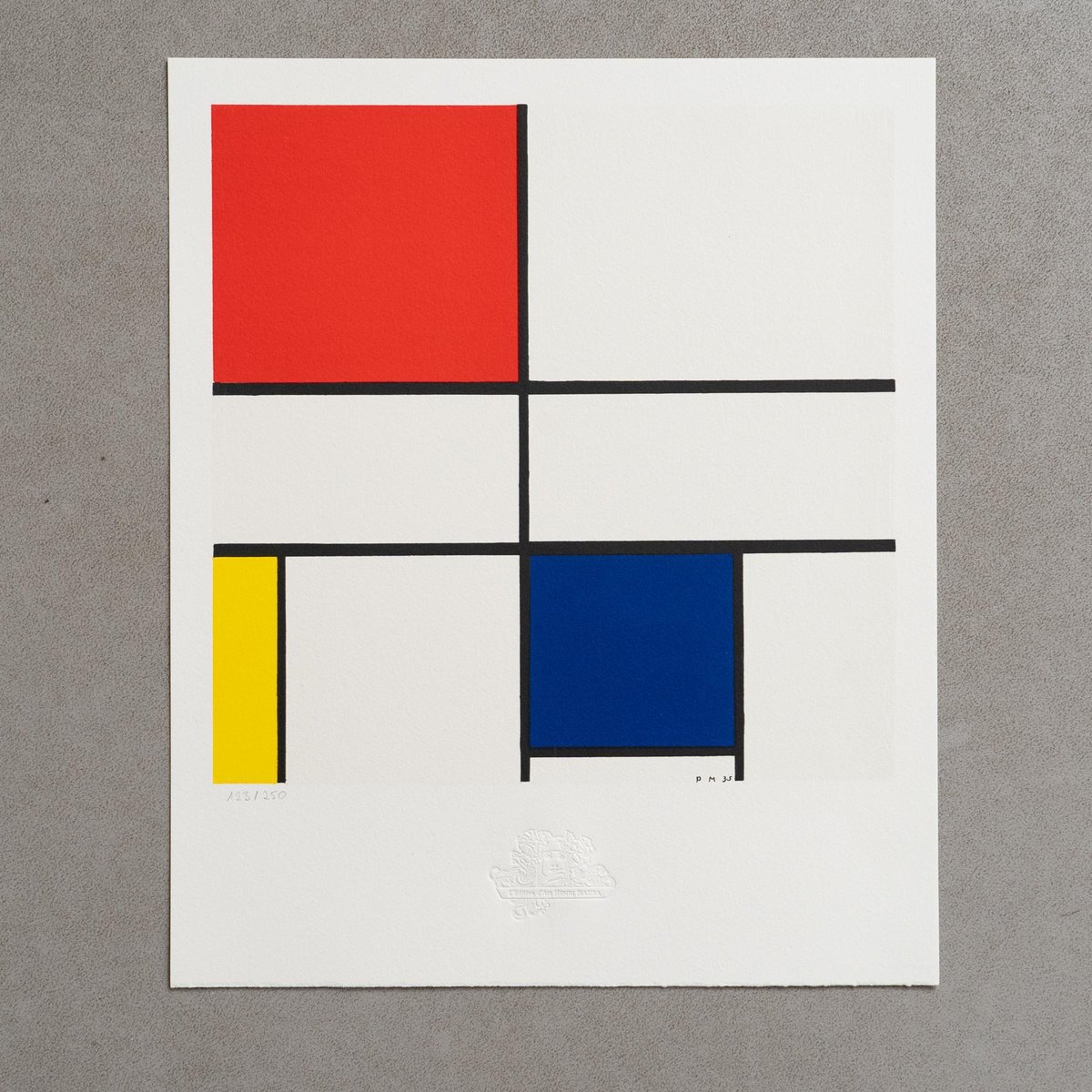 Piet Mondrian, Composition C No. III in Red, Blue, and Yellow ...