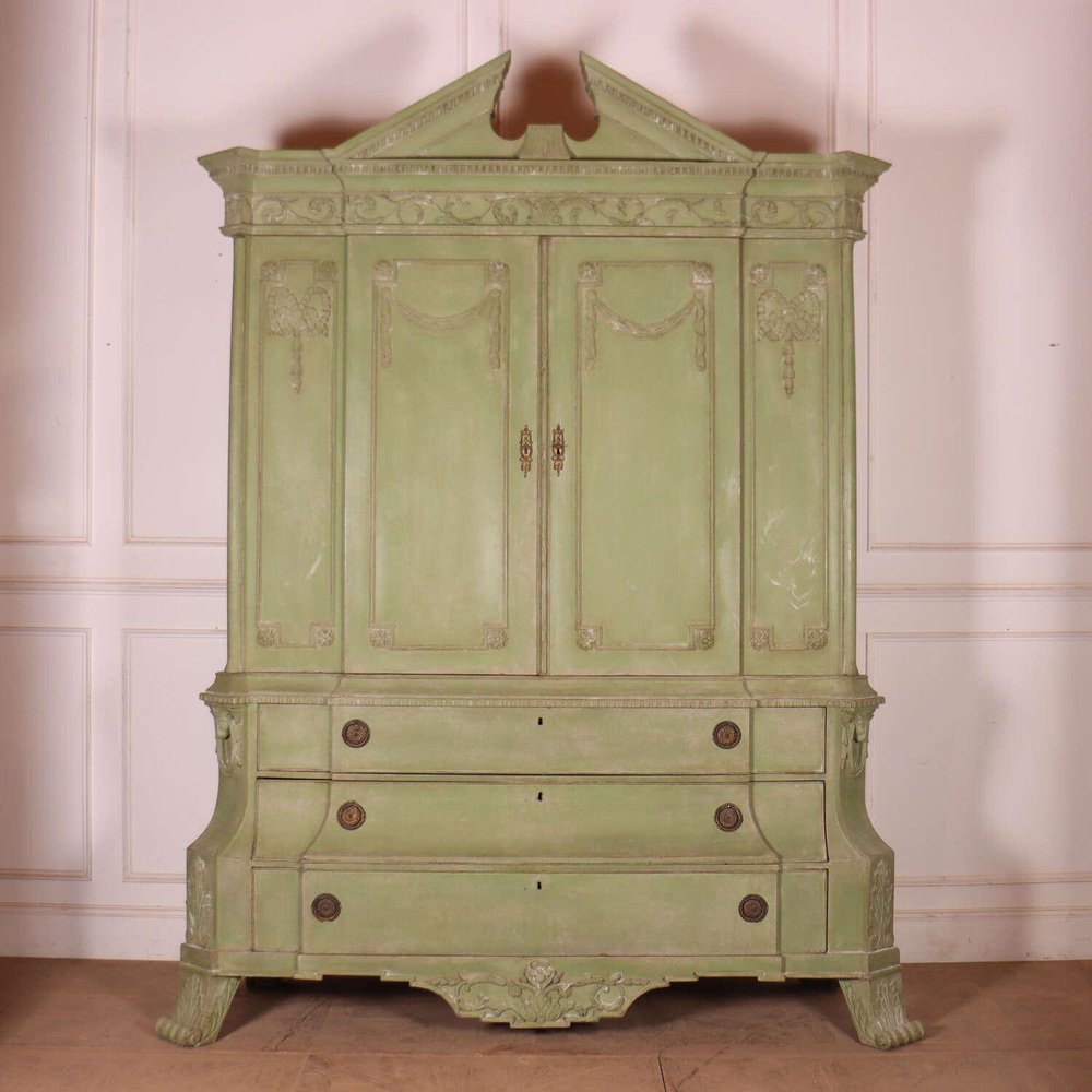 Dutch Country House Linen Cupboard for sale at Pamono