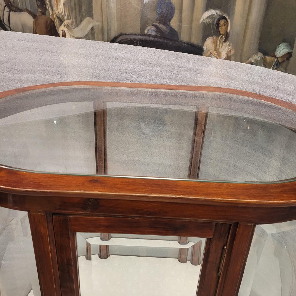 Edwardian Style Display Case in Wood, England, 1930s for sale at Pamono