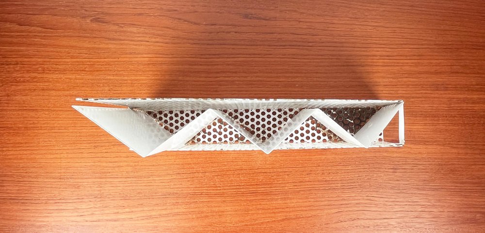 Postmodern Perforated Metal Desk Organizer, 1980s for sale at Pamono