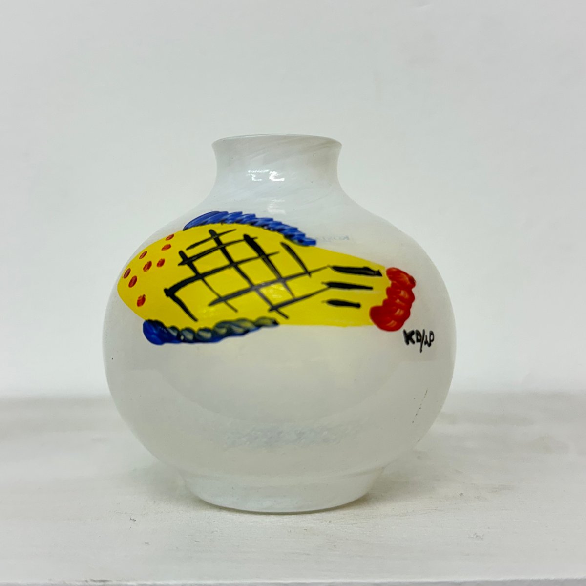Miniature Hand Painted Vase by Ken Done for Kosta Boda, 1990s for sale ...