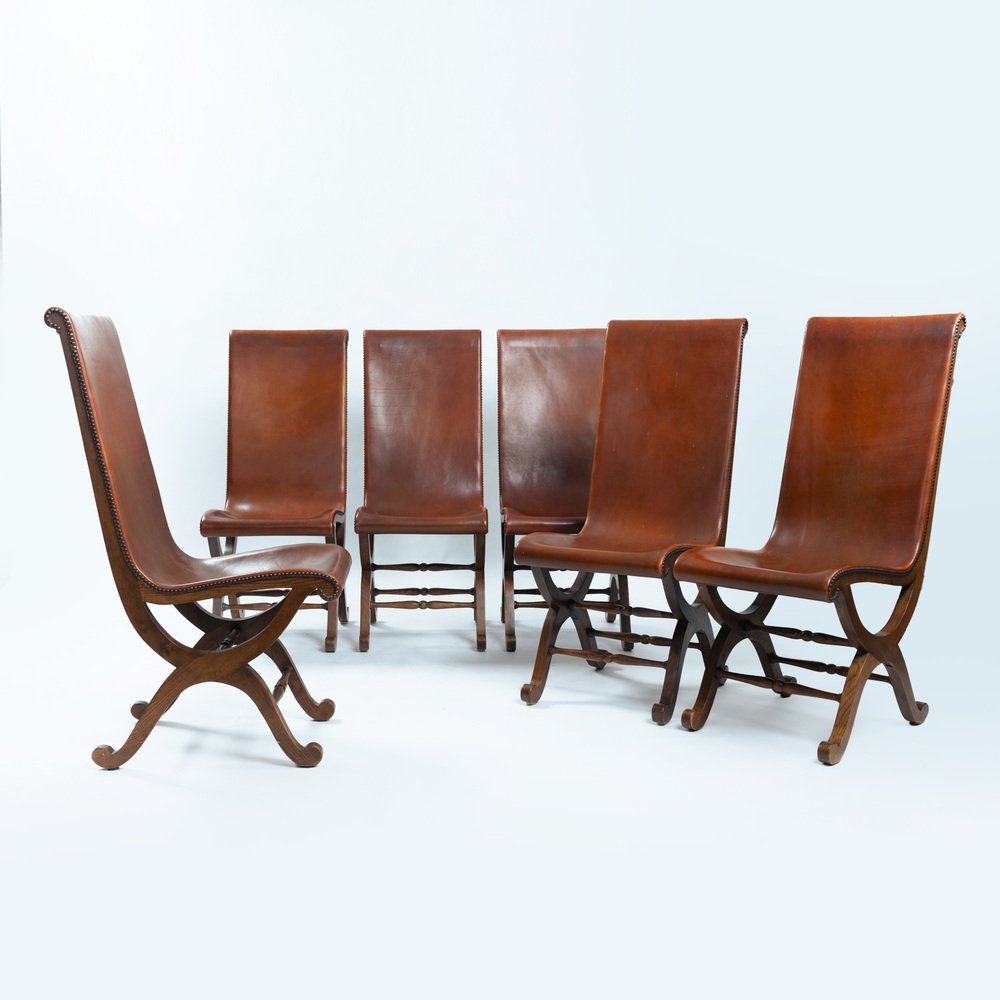 Spanish Slipper Chairs by Pierre Lottier for Almazan, 1970s, Set of 6 ...