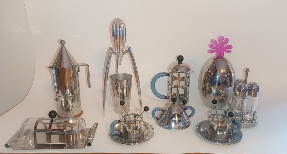 Table Objects by Michael Graves for Alessi, Set of 10 for sale at Pamono