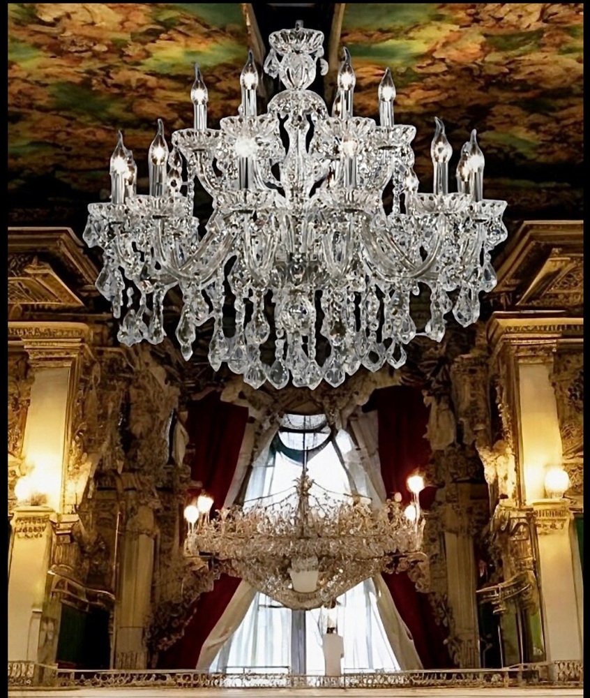 Baroque Style Crystal Chandelier from slc illumina for sale at Pamono