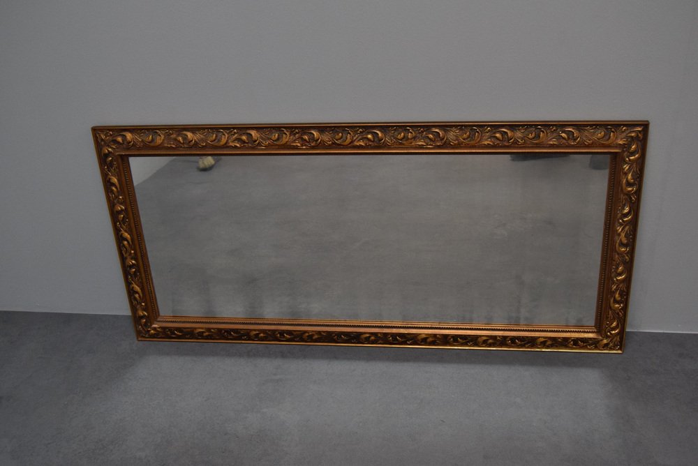 Art Deco Wood Wall Mirror, 1930s for sale at Pamono