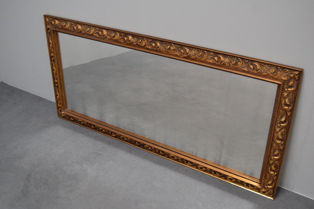 Art Deco Wood Wall Mirror, 1930s for sale at Pamono