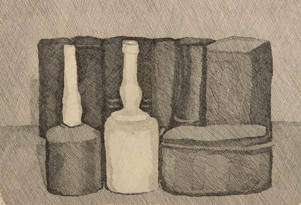 Giorgio Morandi, Still Life with Nine Objects, Etching, 1954 for sale ...