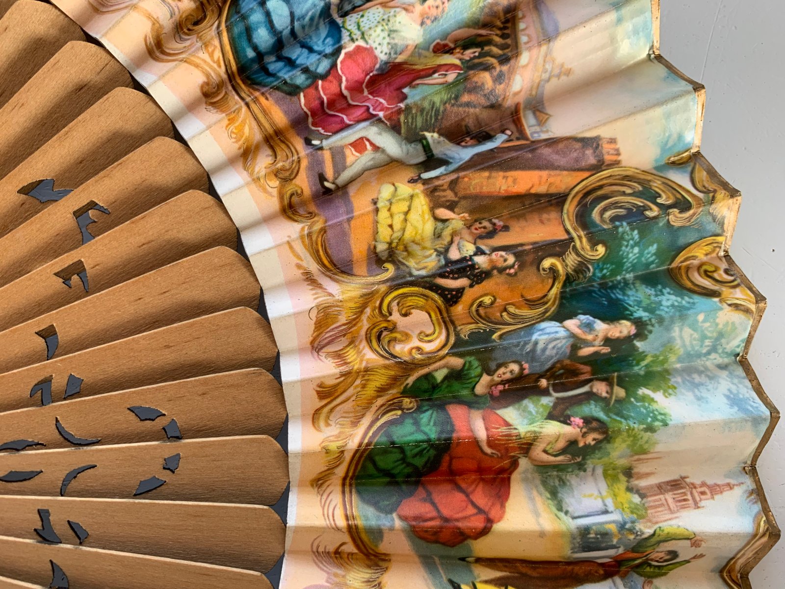 Vintage Spanish Fan, 1960s for sale at Pamono