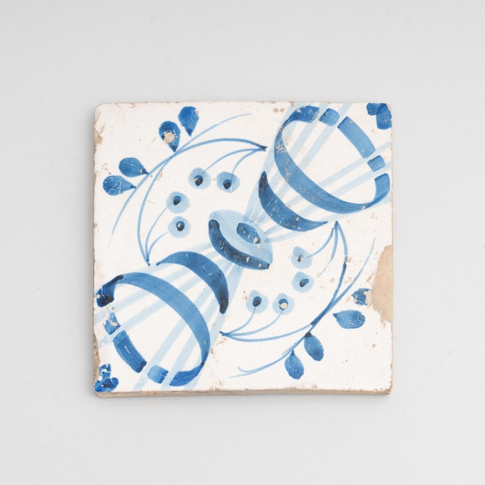 Traditional Decorative Modernist Ceramic Spanish Tile, 1940s for sale ...
