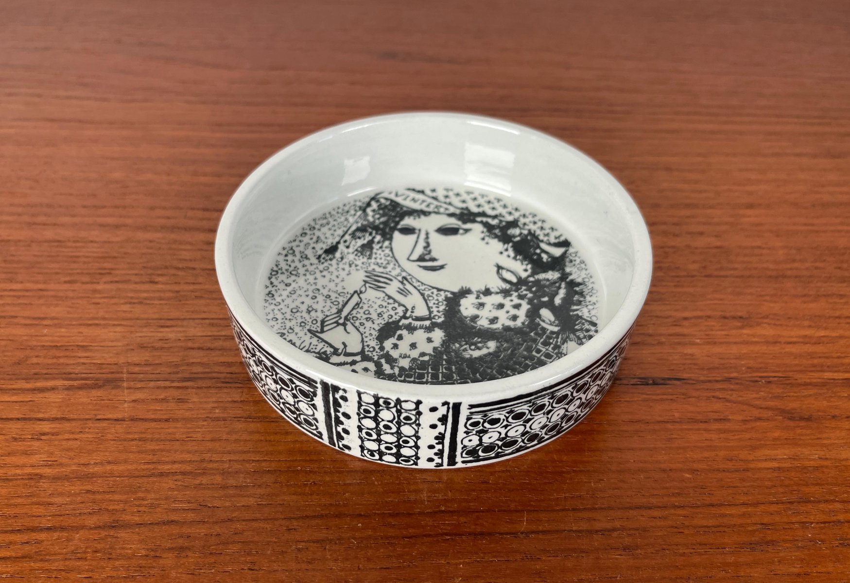 Mid-Century Modern Danish Flora Bowl by Bjørn Wiinblad for Nymölle ...