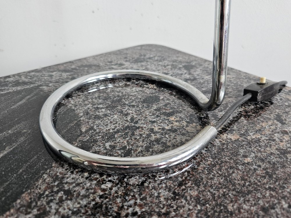 Bauhaus Desk Lamp with Infinity Stand and Brown Metal Shade, Germany ...