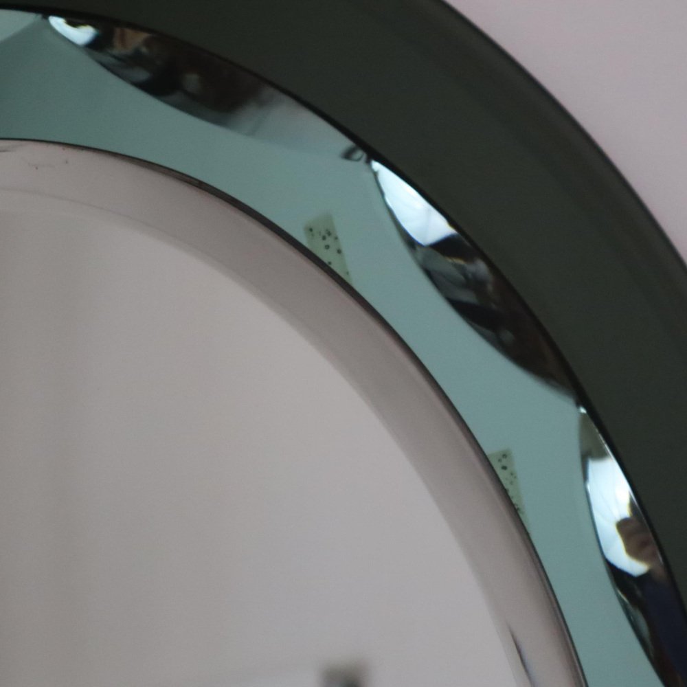 Three-Level Oval Mirror in the style of Cristal Art, Italy, 1960s for ...